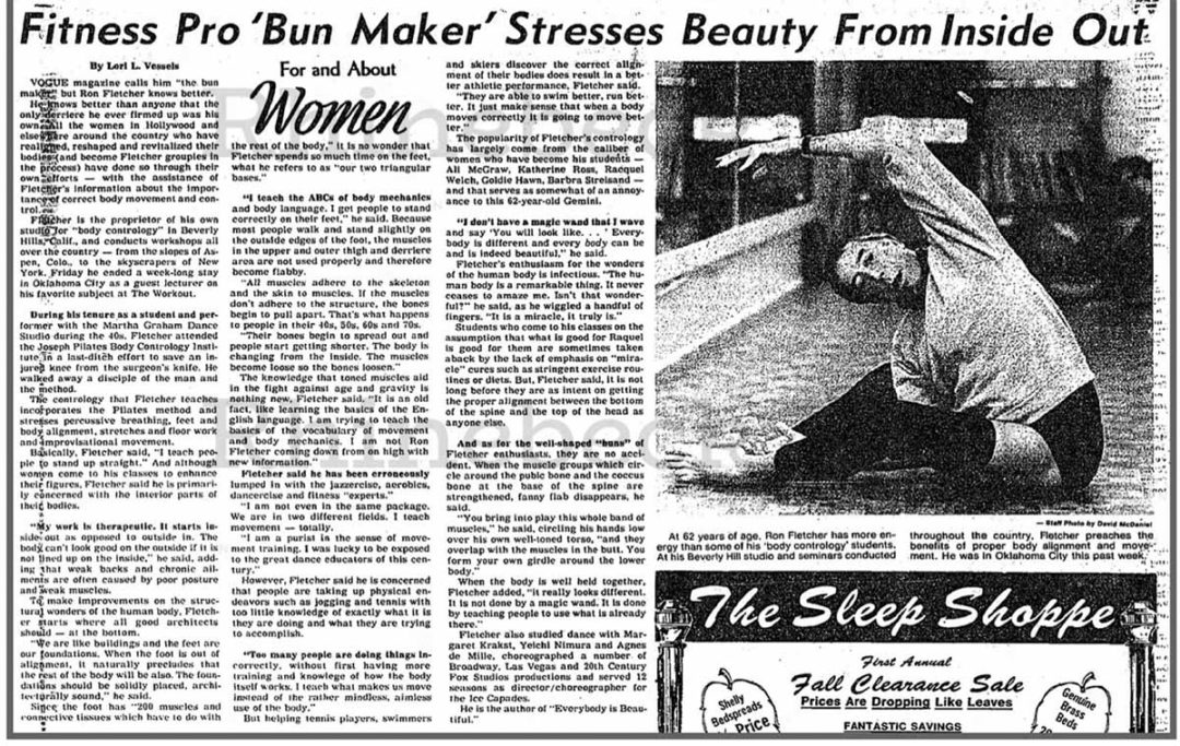 Ron Fletcher | Pilates History Research - Rhinebeck Pilates