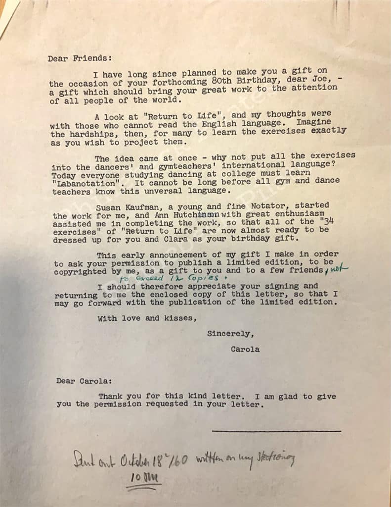 RTL Labanotation Project | Pilates History Research - Rhinebeck Pilates